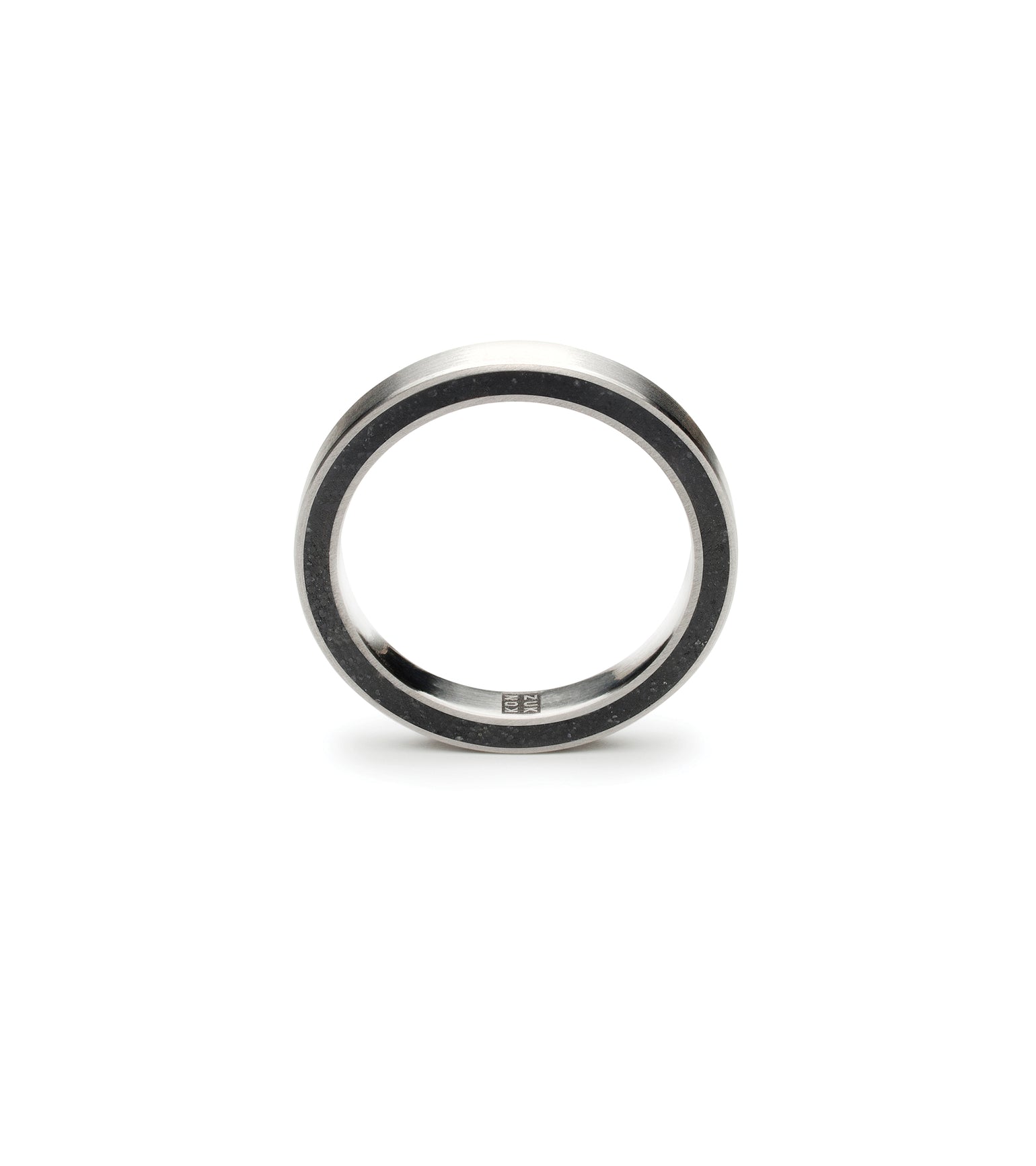 Modern Wedding Rings - Concrete and Stainless Bands - Union Line – KONZUK